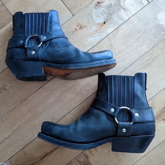 The Leather Ranch | Shoes | The Leather Ranch 9m5w Leather Ankle Cowboy ...